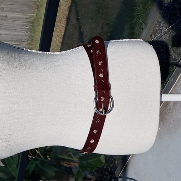 The Limited | Accessories | Limited Womens Brown Leather Hand Tooled ...